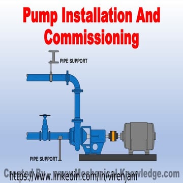 Pump installation guidelines in an industry | PDF