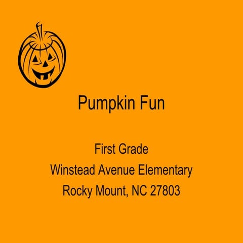 Pumpkin fun | PPT | Food & Drink