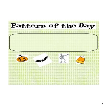 Pumpkins, Patterns and Problem Solving | PDF