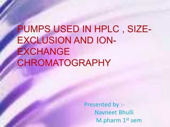 Derivatization in HPLC & GC | PPT