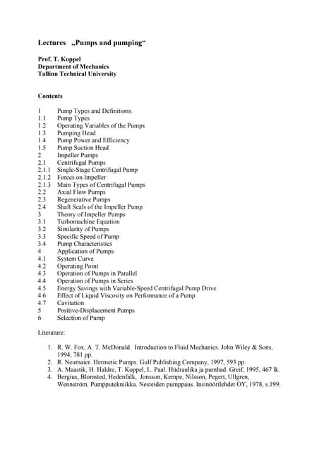 Pump suction piping rules | PDF