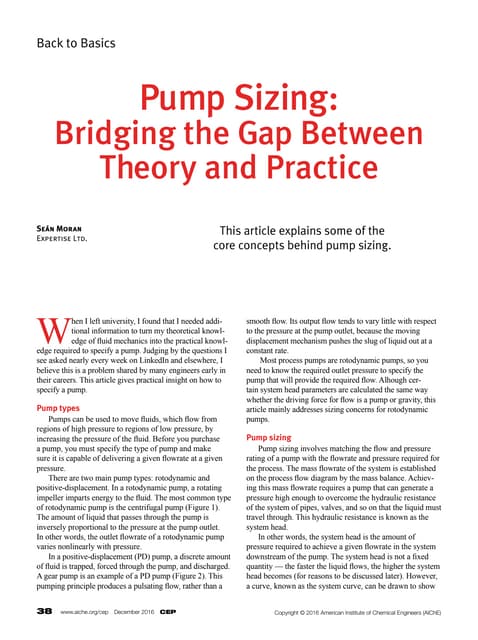 Pump suction piping rules | PDF