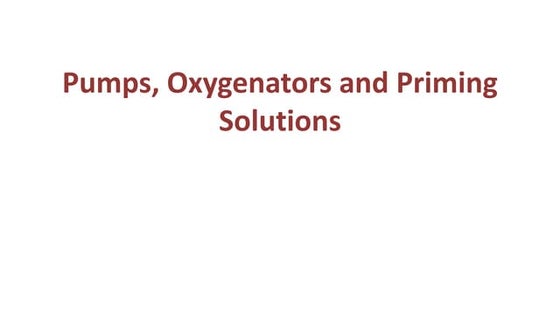 Oxygenators | PPT