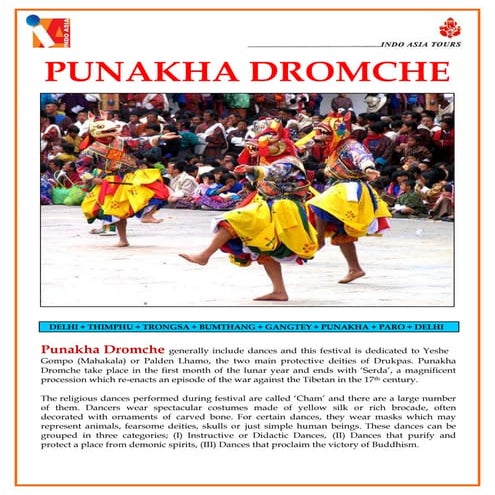 Punakha Dromche Festival Tour India | PDF | Asia Travel | Travel Locations