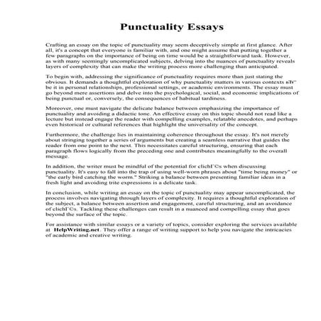 Punctuality Essays.pdf