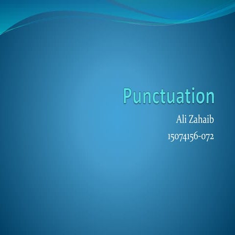 Punctuation | PPT