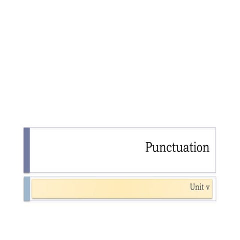 Teaching of English :- punctuation .pptx