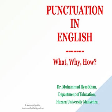 Punctuation in English: an introduction | PPT