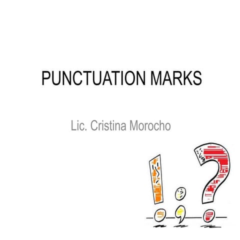 Punctuation marks | PPTX