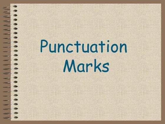 Punctuation Powerpoint | PPTX