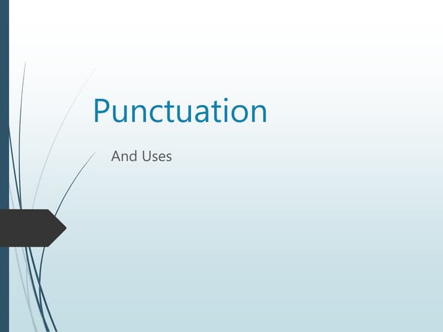 Punctuation Powerpoint | PPTX