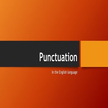Punctuation Presentation PPT.pptx