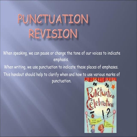 Punctuation Revision | PPT
