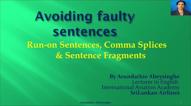 Sentence vs-fragment | PPT