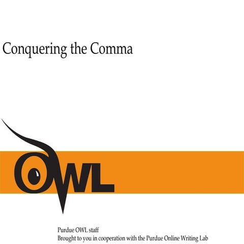 IMPORTANT PUNCTUATION RULES - THE COMMA.ppt