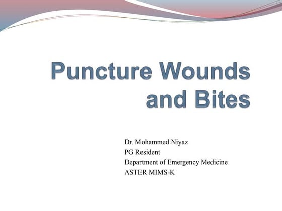 Puncture Wounds | DOC | First Aid | Injuries