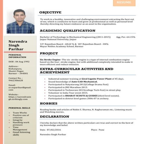 Resume(Narendra) | PDF