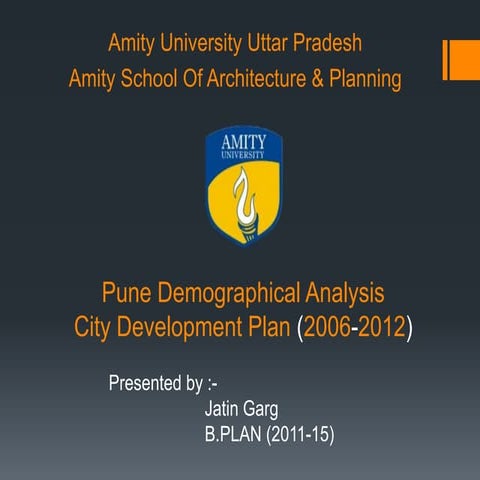 Demographic Analysis of Pune | PPTX