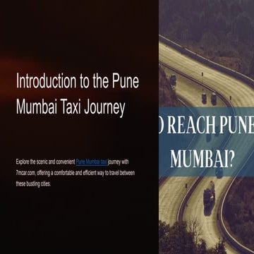 Maharashtra Commuter: The Pune-Mumbai Taxi Journey.pptx