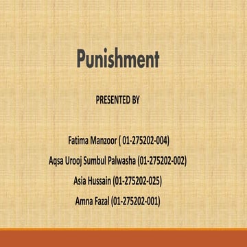 Punishment - Applied Behavioral Analysis | PDF