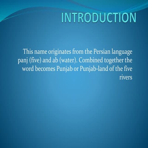 Punjabi culture presentation | PDF