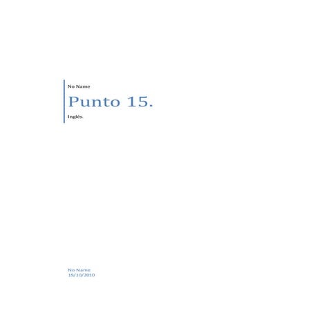 Punto 15 | DOCX