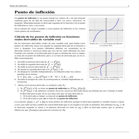 Punto de inflexion | PDF