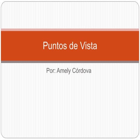 Puntos de vista | PPTX