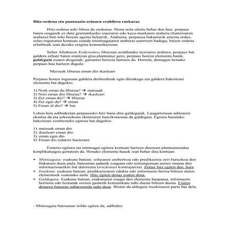 Puntuazioaren erabilera | PDF