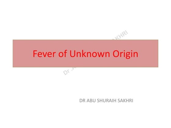 Fever | PPTX | Infectious Diseases | Diseases and Conditions