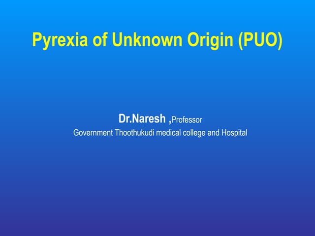 APPROACH TO ACUTE FEBRILE ILLNESS- DIAGNOSIS AND MANAGEMENT | PPTX ...