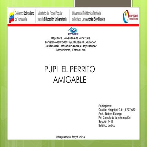 Pupi el perrito amigable | PPT