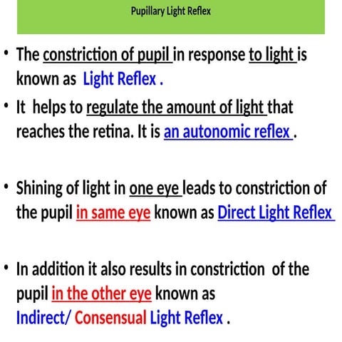 PATHWAY OF LIGHT REFLEX AND NEAR REFLEX.pptx