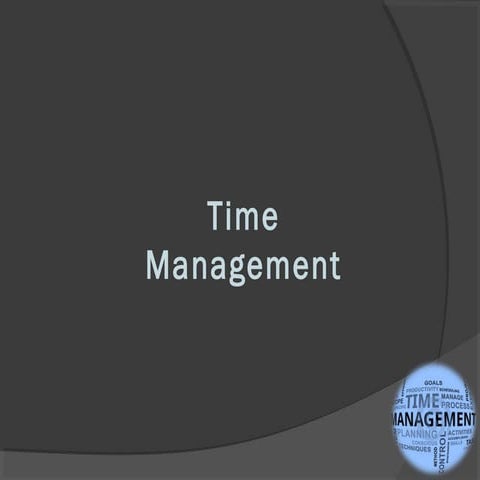 Time Management Presentation | PPT