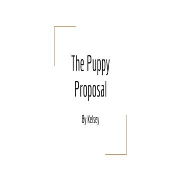 The Puppy Proposal | PPT