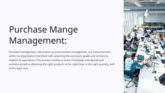 Purchasing management | PPTX