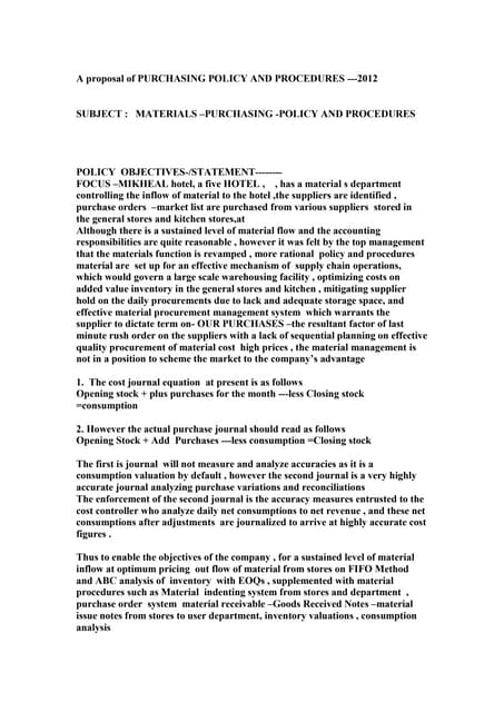 Sop stores[1] | DOCX