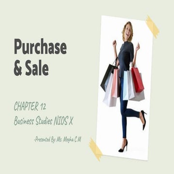 PURCHASE AND SALE | PPTX