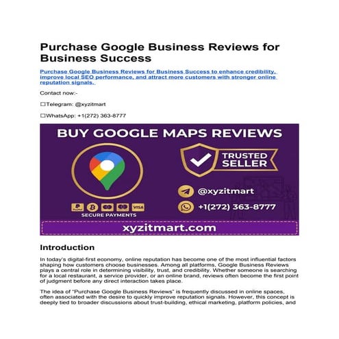 How Do I Buy Google Reviews for Business 5 Star from $3.09 in 2026....pdf