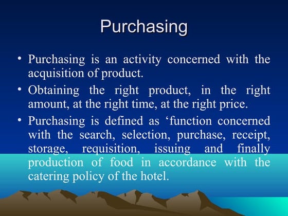 Purchasing | PPT