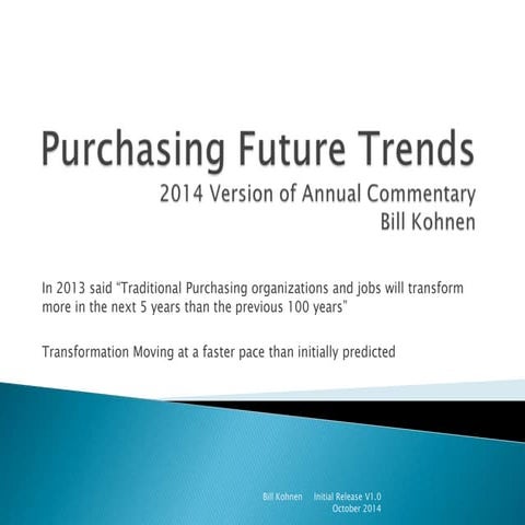 Purchasing Future Trends 2014 | PPTX | Cloud Computing | Internet