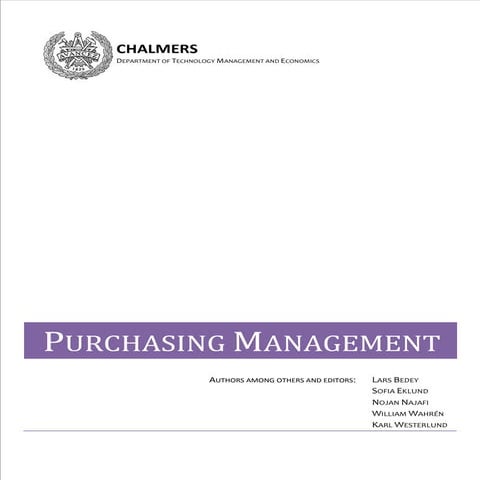 Purchasing Management | PDF | Business Administration | Business