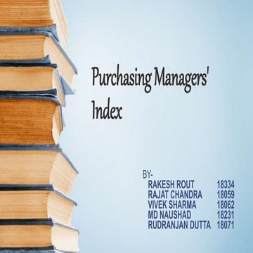 Purchasing managers' index | PPTX