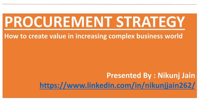 7 step strategic sourcing | PPTX