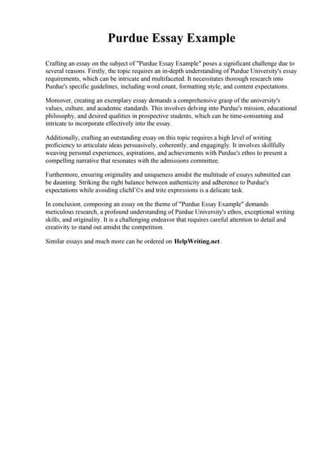 Owl Purdue Persuasive Essay | PDF