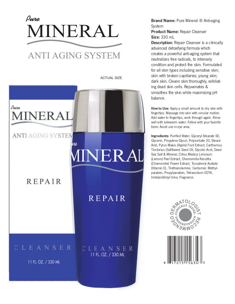 Anti-aging products from Pure Minerals
