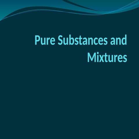 Pure Substances and Mixtures, colloids, alloys, etc for 3 ESO | PPTX