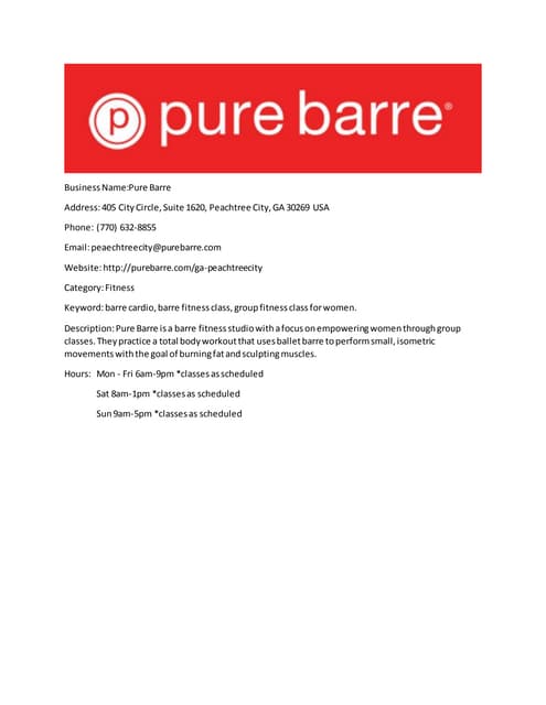 Pure barre | DOCX