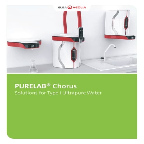 PureLab Chorus 1 Modular Lab Water Purification Unit | PDF