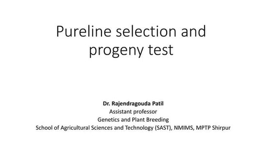 Selfing and crossing techniques in crop plants and Breeders Kit | PPTX ...